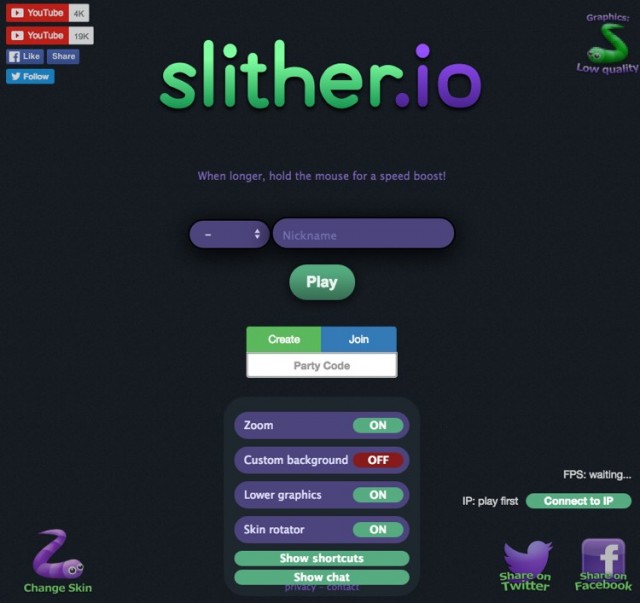 How to play Slither.io without lagging problem | BaaGames